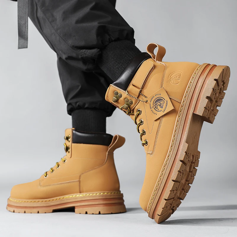 Botas-Martin-para-caminar-para-hombre-botines-de-marca-de-lujo-para ...