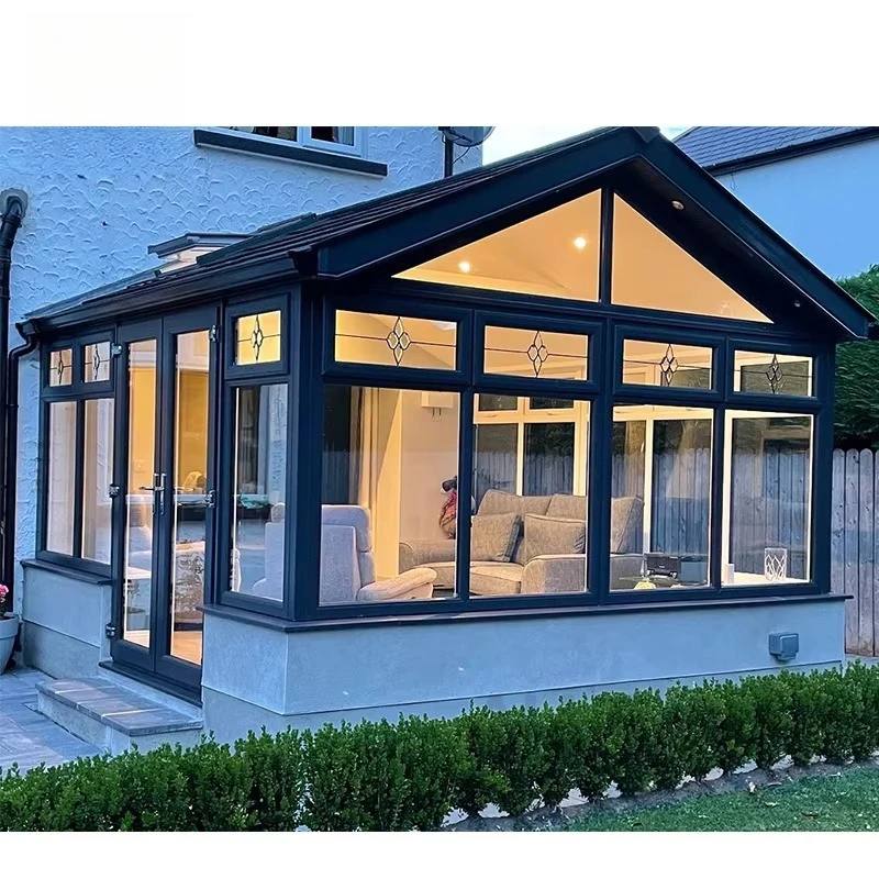 Alucasa Modern Glass Veranda House Home Conservatory Sunroom Winter ...