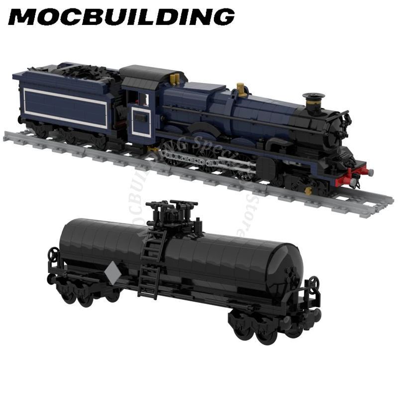 Train Display Model Locomotive City Railway Car Moc Building Block ...