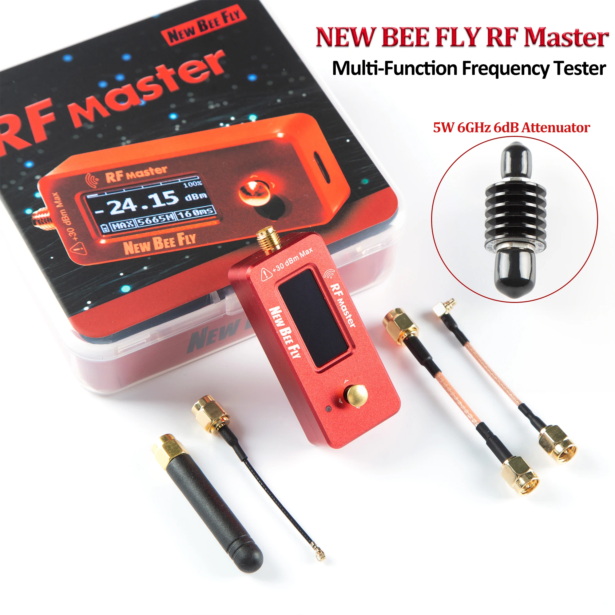 NEW BEE FLY RF Master Multi-function frequency Tester/ 5W 6GHz 6dB ...