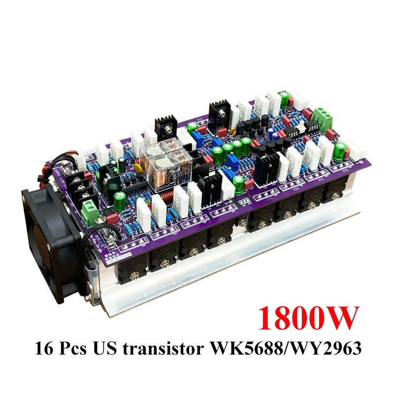 960w*2 4Ω 2-channel Power Amplifier Board Can Bridge Mono High Power 16Pcs Us Transistor WK5688 ...