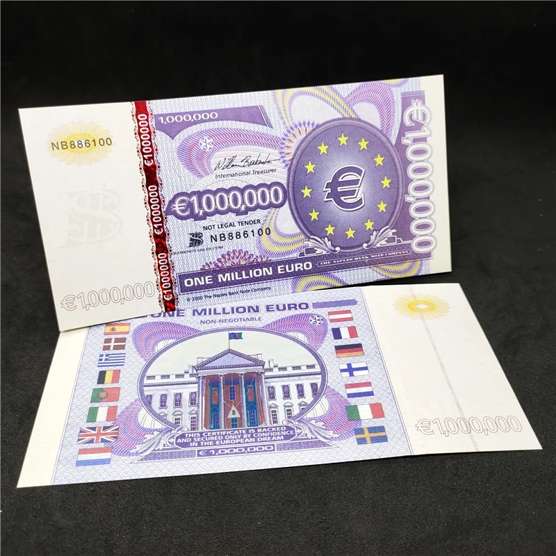 Copy-One-Million-Fake-Euro-Banknotes-Non-Currency-Bills-Collectible ...