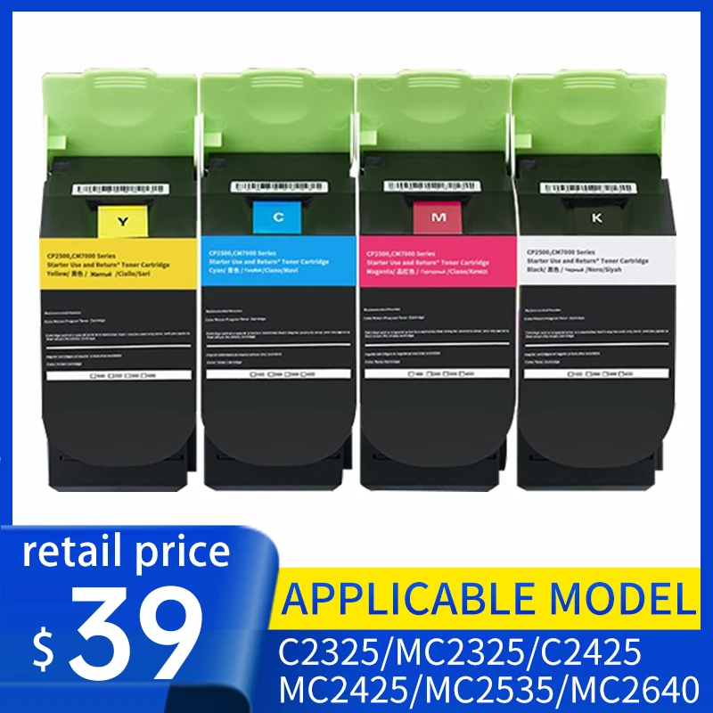 For-lexmark-mc2425-toner-C2325-Compatible-MC2325-C2425-MC2425-MC2535 ...