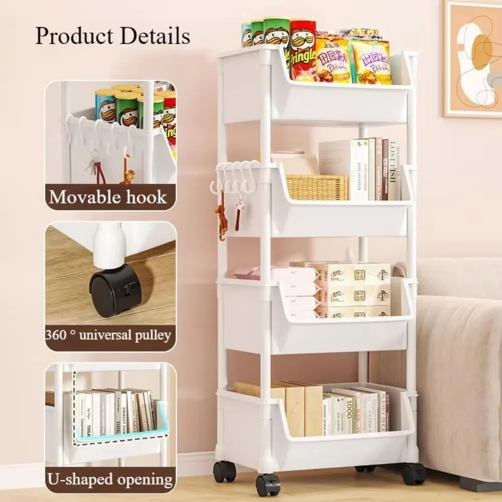 Floor-Standing-Children-S-Toys-Rack-Mobile-Small-Cart-Storage-Rack ...