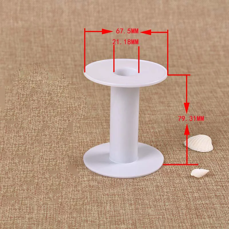 Wholesale-5-100Pcs-White-Plastic-Empty-Sewing-Bobbins-Empty-Spools-For ...