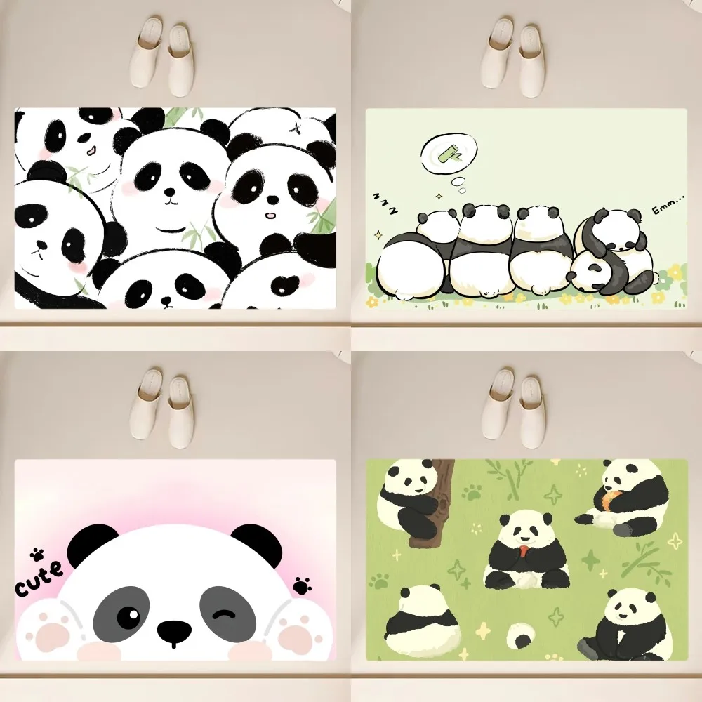 Cute-Cartoon-Panda-Floor-Mat-Anti-Slip-Bathroom-Kitchen-Bedroom-Living ...