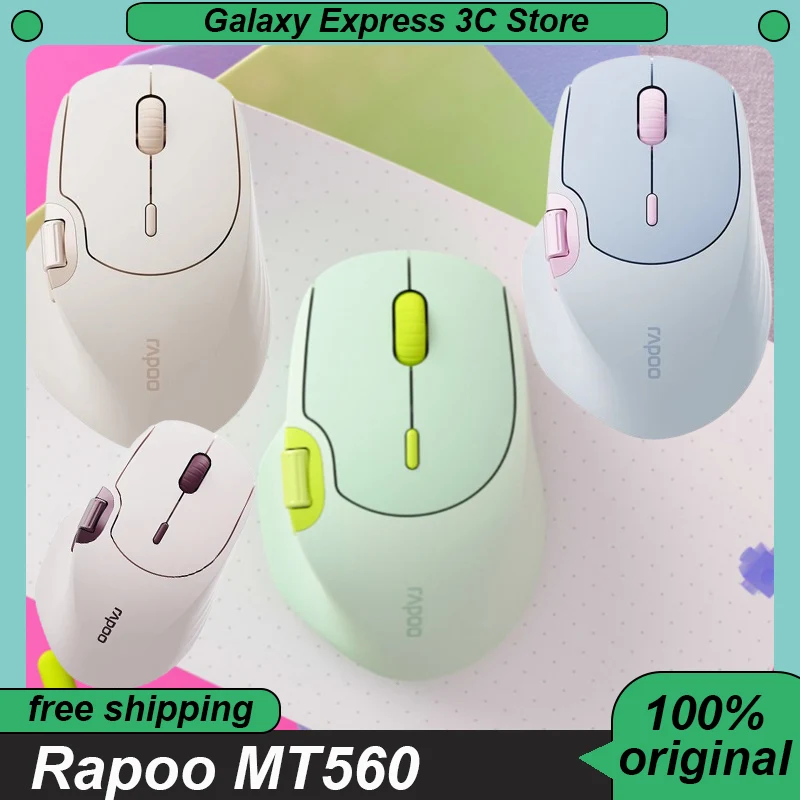 Rapoo MT560 Wireless Mouse Multi Mode Bluetooth Lightweight Gamer Mouse ...
