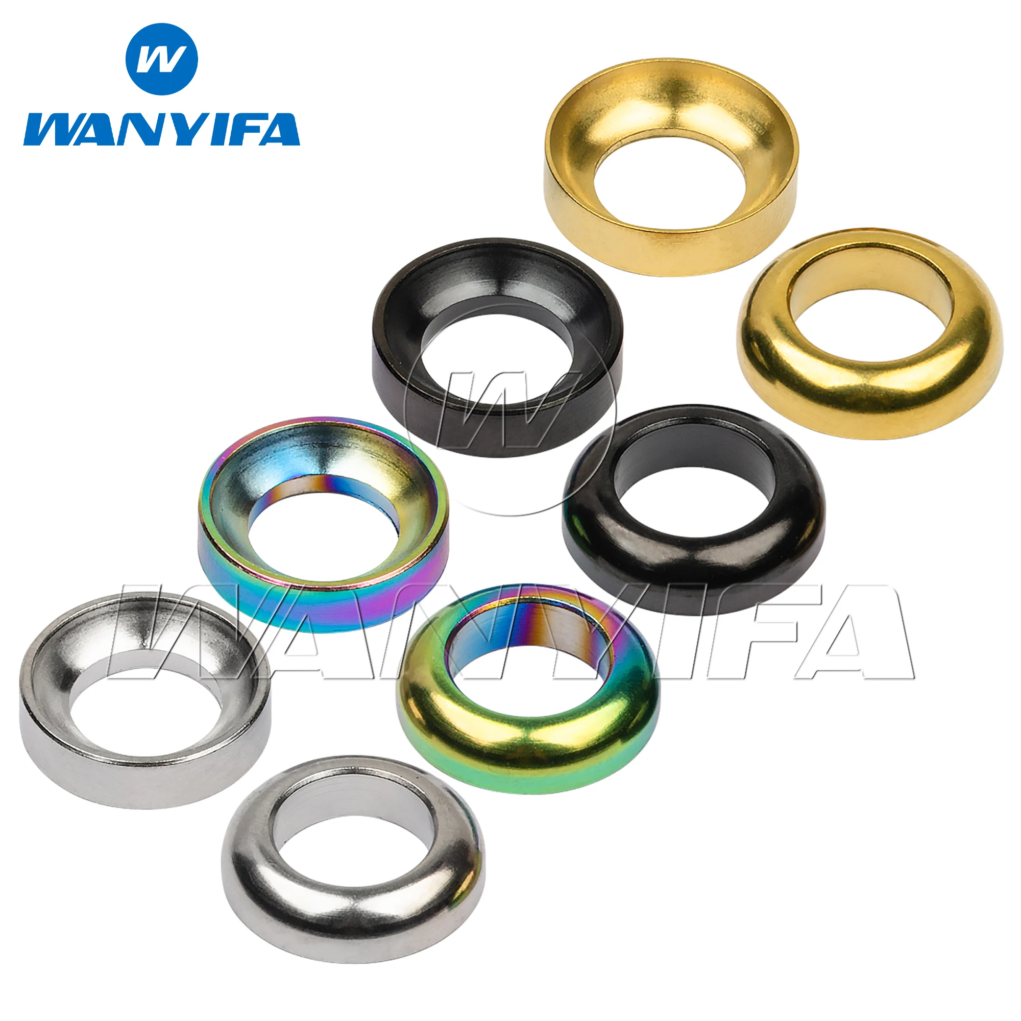 Wanyifa Titanium Washers M6 Concave&Convex Washers Spacer Gaskets for ...