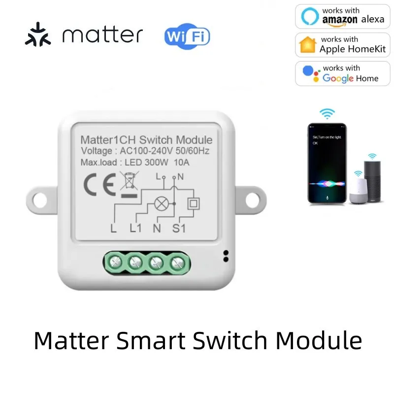 Matter-Smart-Switch-Module-WIFI-Wireless-Protocol-Remote-Relay-Breaker ...