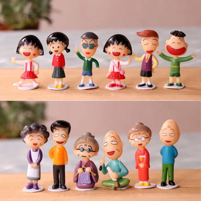 10 Buah Mainan Aksi Model Chibi Maruko Chan Anime Jepang, 56% OFF