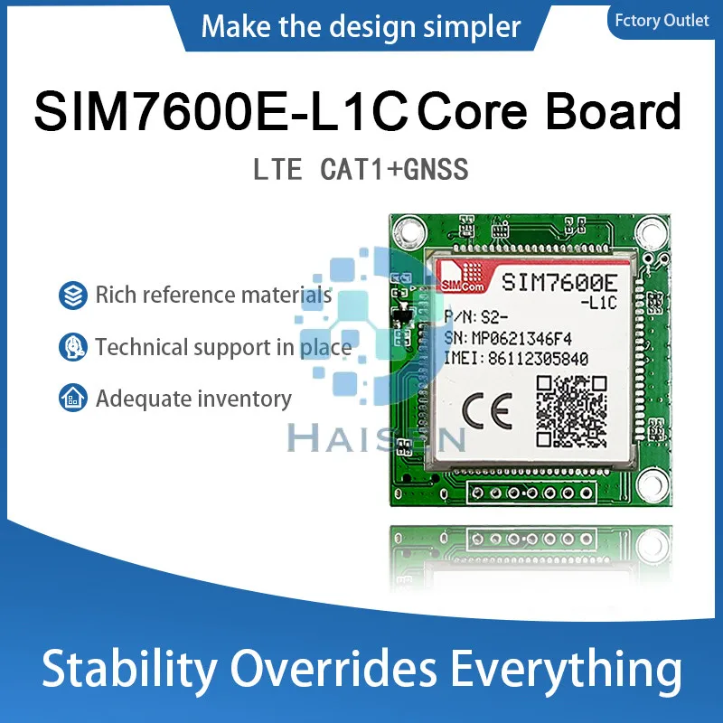 HAISEN-SIMCOM-SIM7600E-L1C-Core-Board-4G-LTE-CAT1-GNSS-Development ...