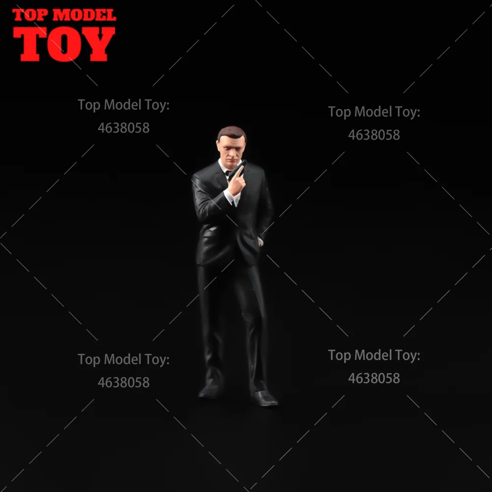 Painted Miniatures 1/64 1/43 1/87 Britain Agent Gun Pistol Male Scene ...