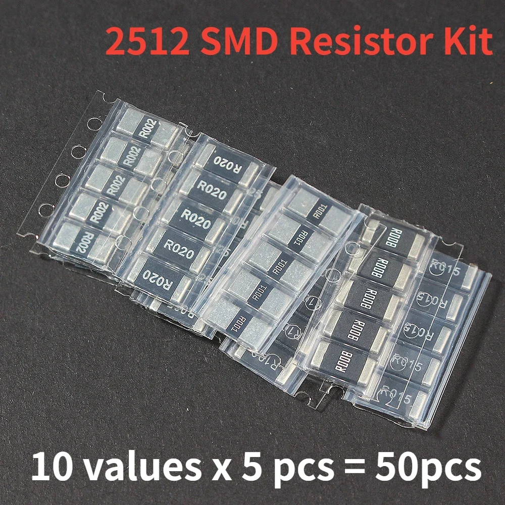 Assorted-Kit-Resistor-SMD-R001-R002-R005-R008-R010-R015-Pacote-de-Baixa ...