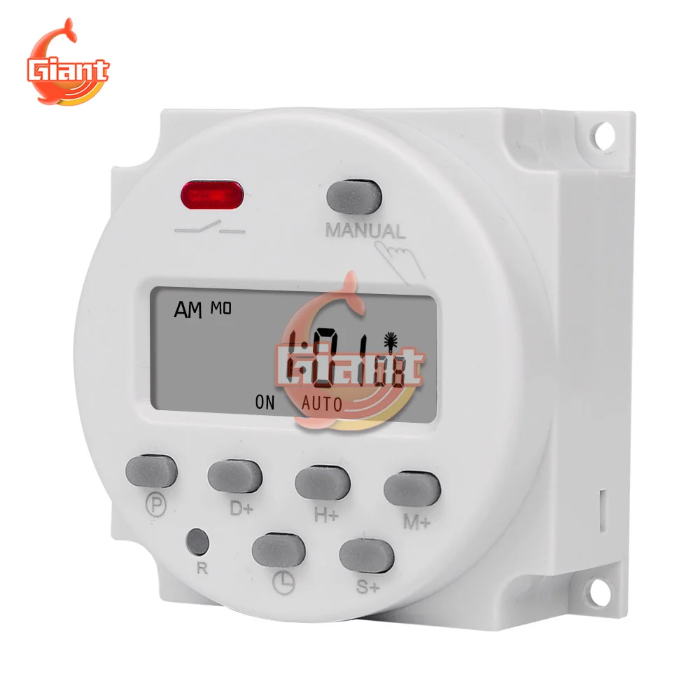 1-Second-Interval-12V-24V-110V-220V-Digital-LCD-Timer-Switch-7-Days ...