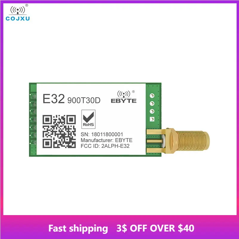 SX1276 LoRa 모듈 TCXO 868/915MHz 무선 rf E32 900T30D V8.0 ebyte 장거리 무선 송수신기 ...