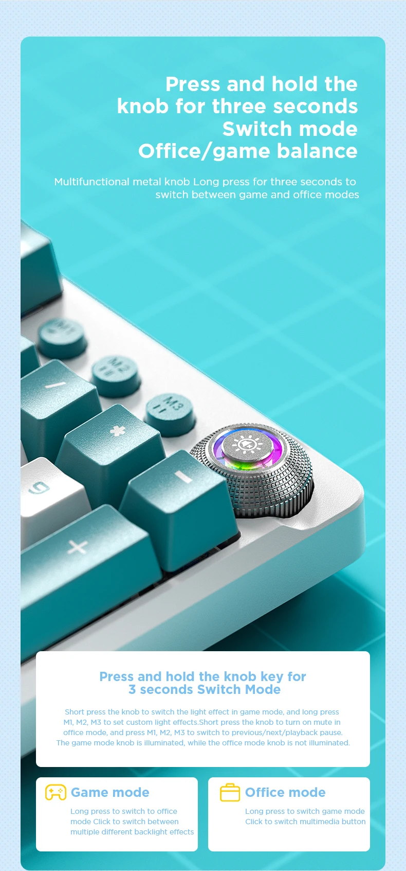 AULA F2088 PRO Dual Mode Knob Mechanical Keyboard | Unendingtech