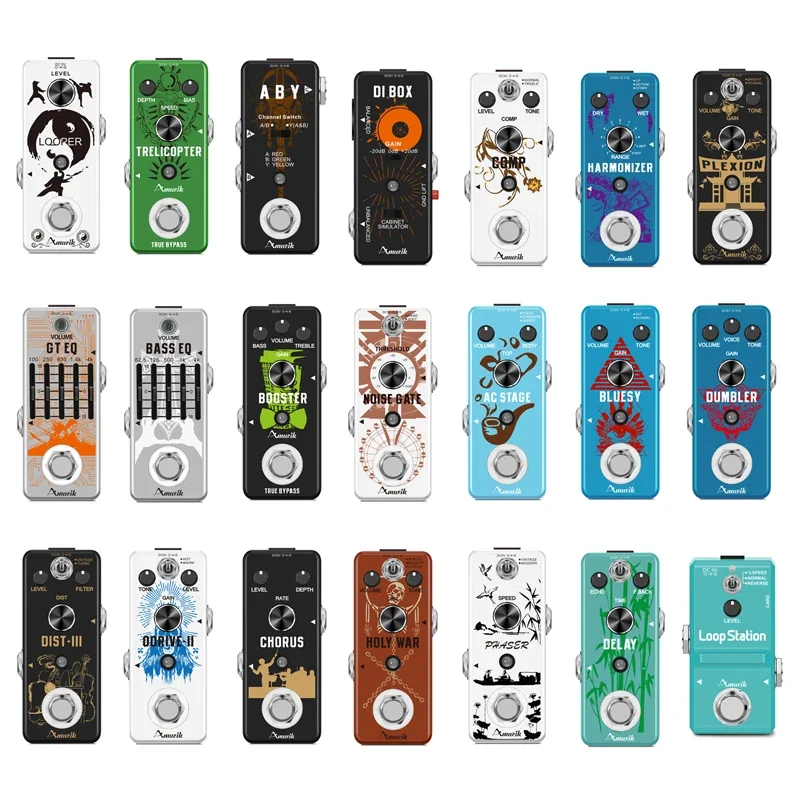 Amuzik-Pedais-de-guitarra-Efeitos-Phaser-Overdrive-Distor-o-Delay ...