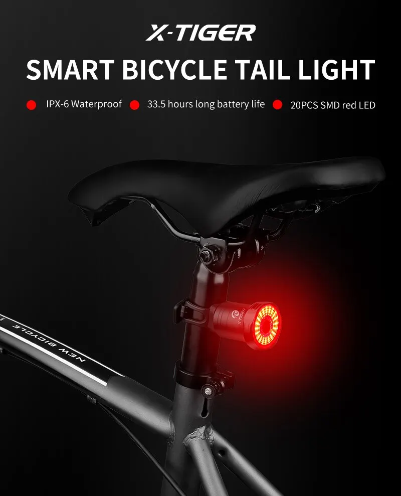 TigerEye Smart Bike Rear Light - Juhi