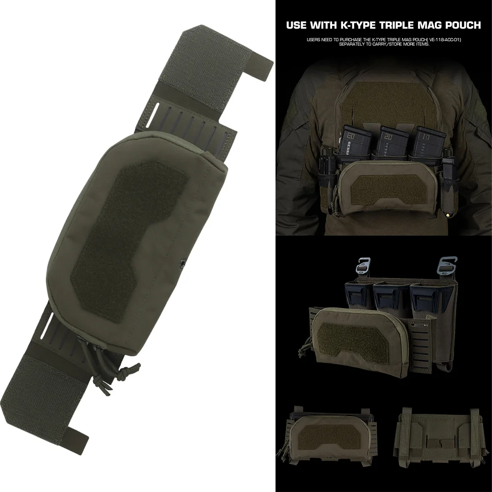 Tactical Vest Placard 2Nd Layer Admin GP utility Pouch For Pincer ...