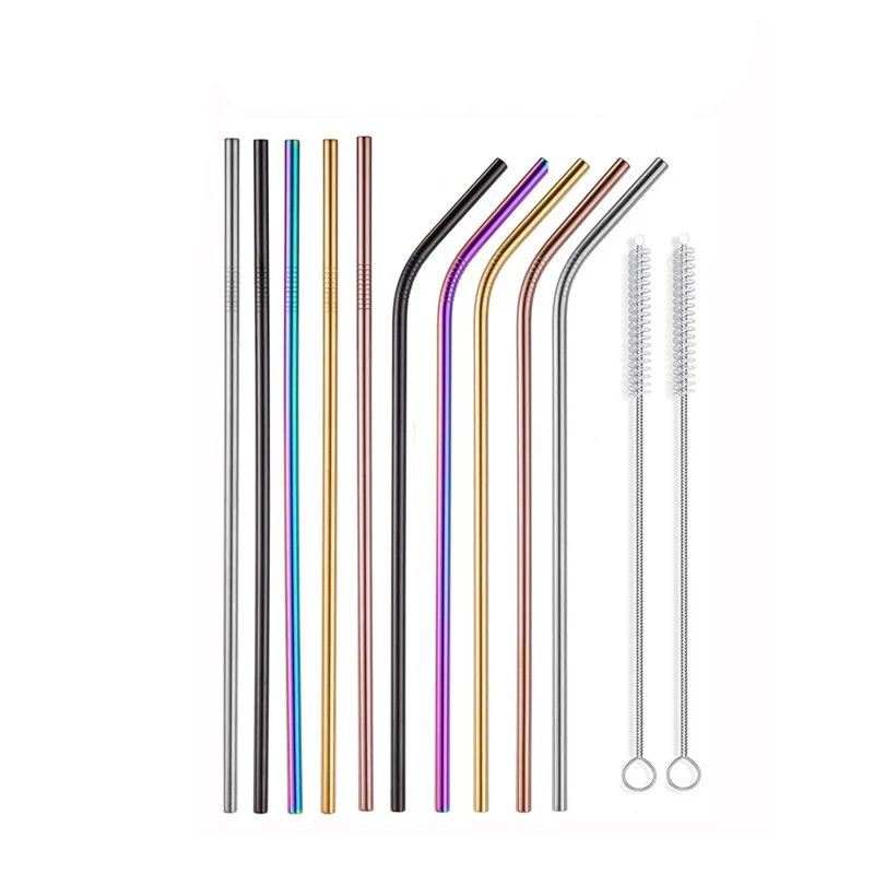 304-Stainless-Steel-Straws-215-x-6-mm-Reusable-Metal-Drinking-Straw ...