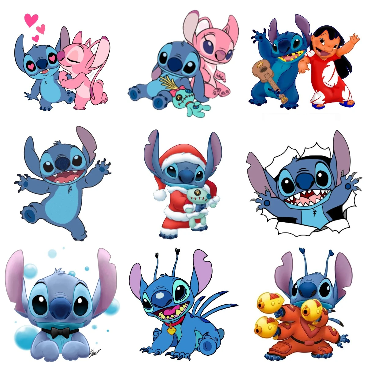 Pintura en lienzo de Lilo y Stitch de dibujos animados de Disney, carteles nórdicos e ...