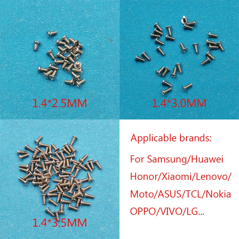 100PCS-2-5MM-3-0mm-3-5mm-Screws-For-Samsung-Huawei-Honor-Xiaomi-Lenovo ...