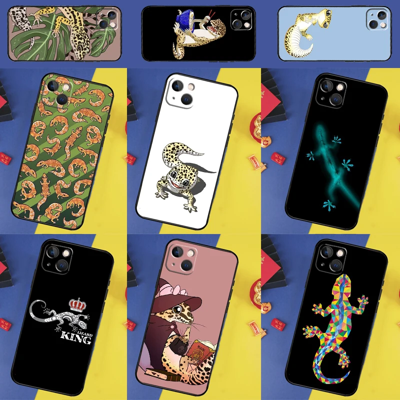 Gecko-Lizard-Phone-Case-For-iPhone-14-15-12-11-13-Pro-Max-Cover-For ...