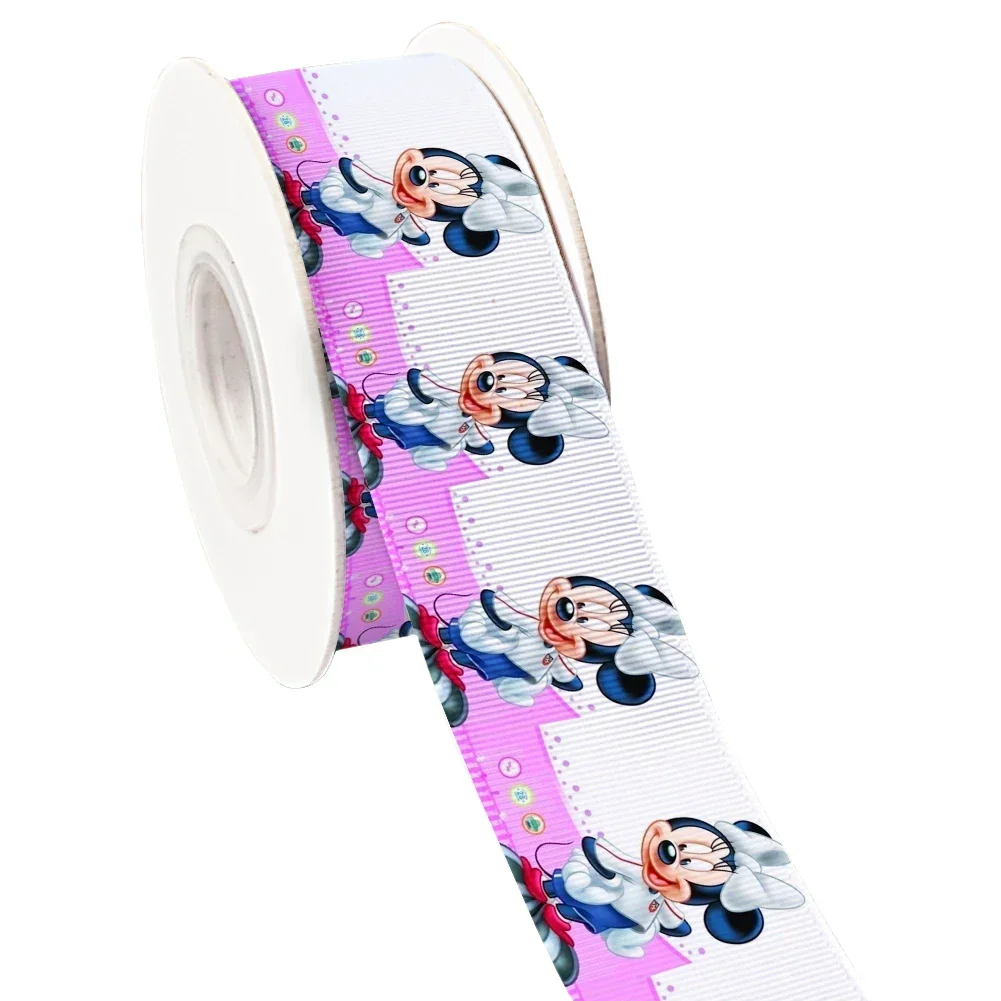 10-Yards-Minnie-Disney-Cartoon-Ribbon-Mickey-Mouse-Printing-Grosgrain ...