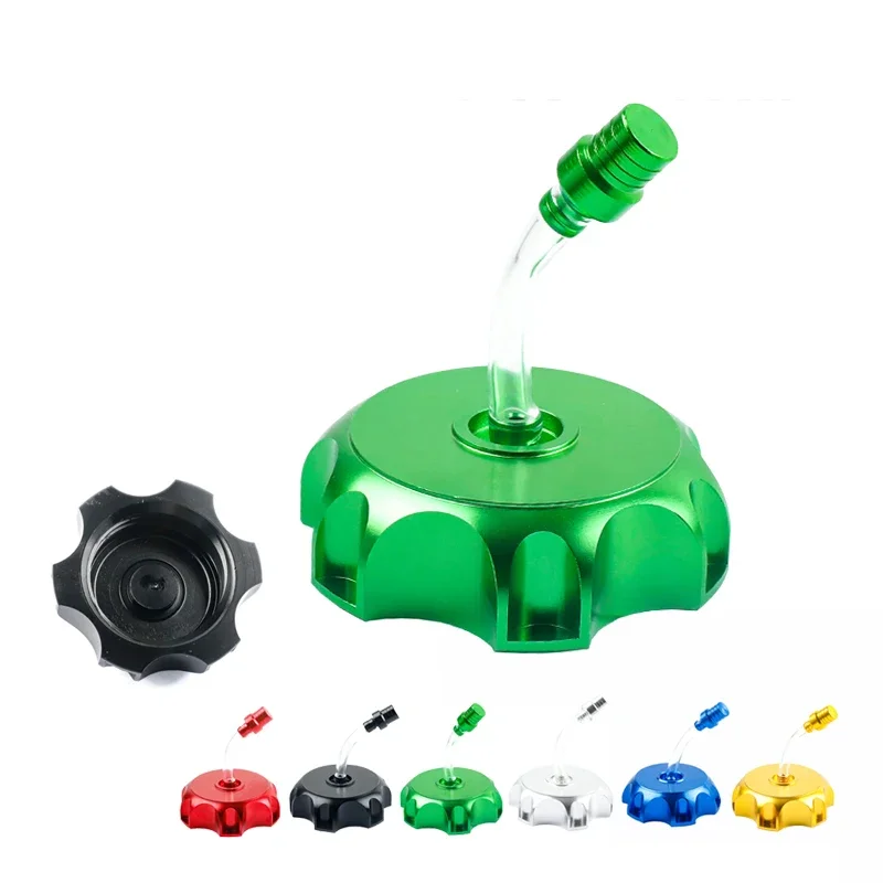 CNC Aluminum Gas Fuel Tank Cap Breather Vent ATV Dirt Pit Bike 70cc ...