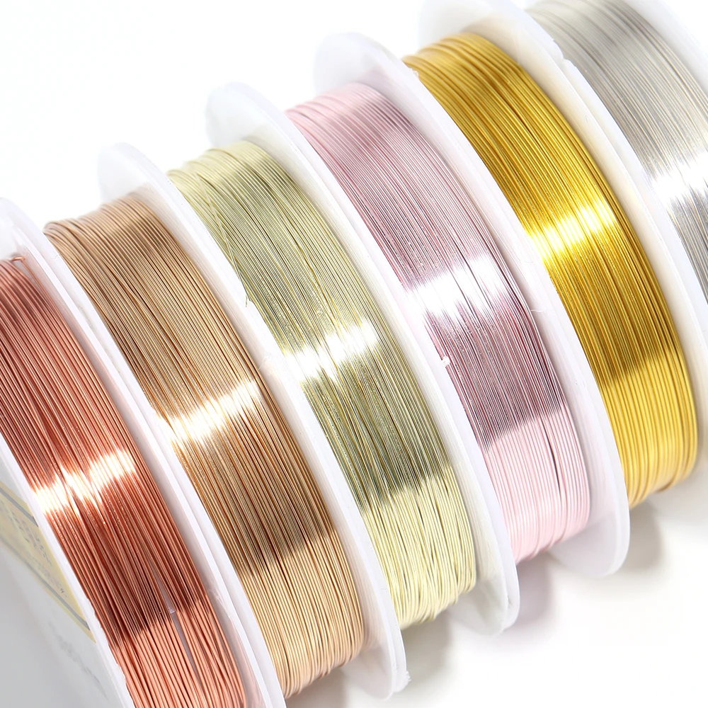 High Quality 6 Colors No Discoloration Copper Wire for Jewelry Making ...