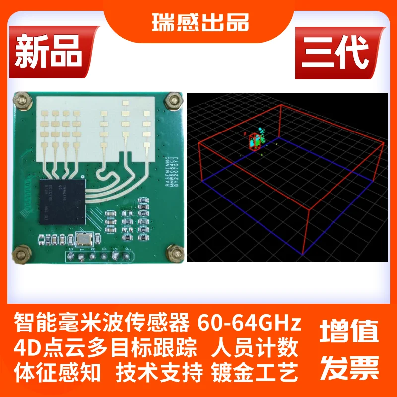 Millimeter-Wave-Radar-Sensor-Module-Group-Intelligent-Ranging-Velocity ...