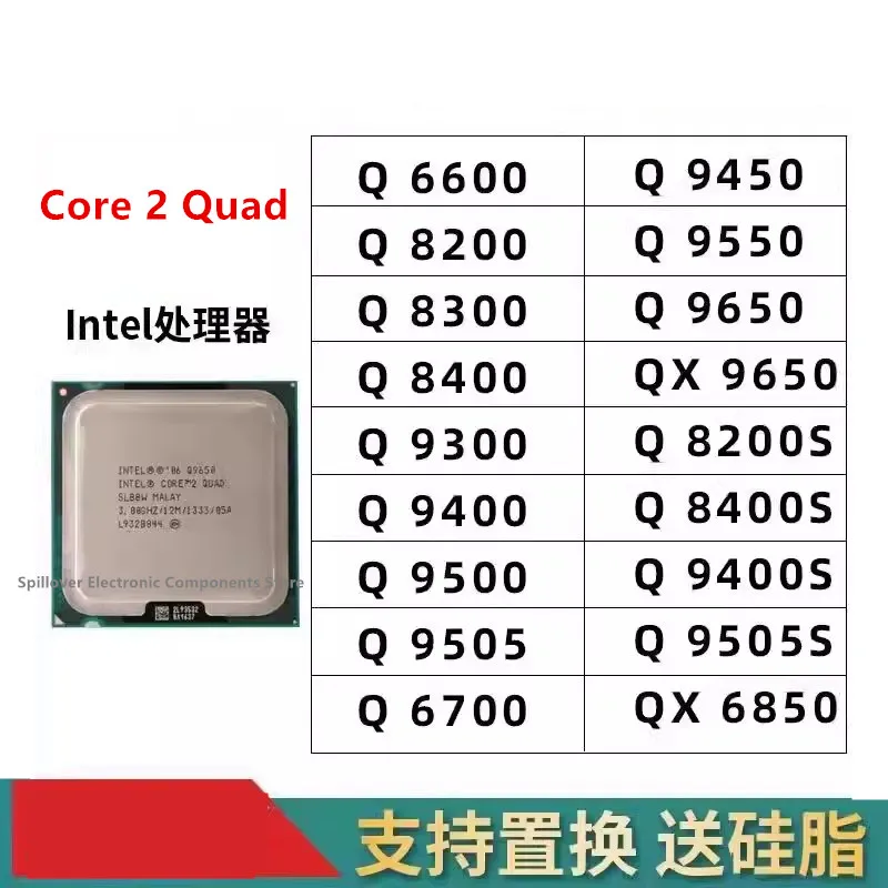 CPU-Quad-Core-2-Q6600-Q8200-Q9500-Q9400-QX9650-Q9400-Q8400-Q9550-Q8300 ...
