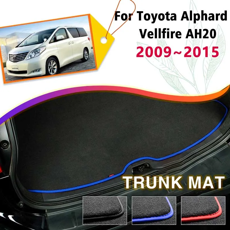 Rear Trunk Mats For Toyota Alphard AH20 Vellfire 2009~2015 Boot Cargo ...