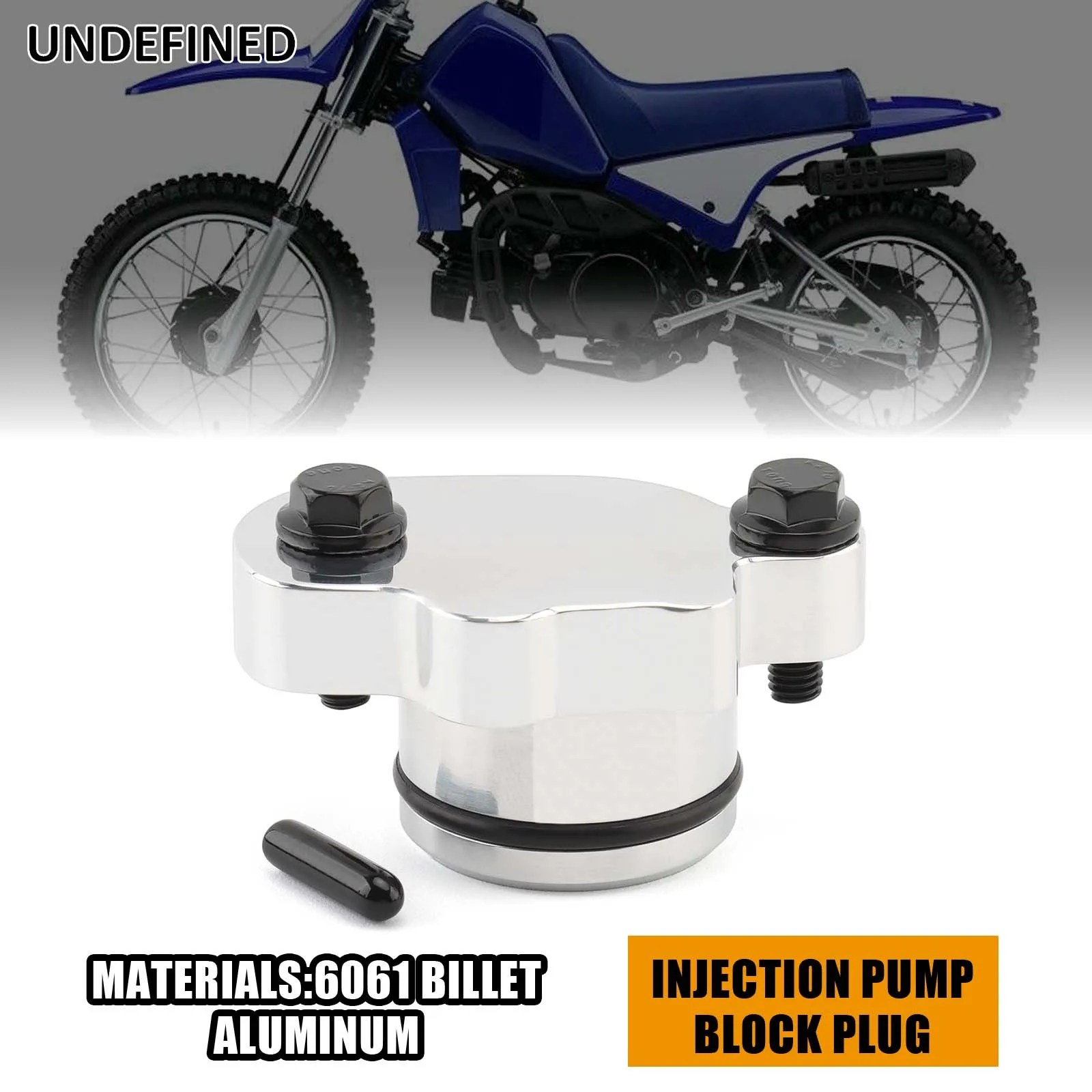 Motorcycle-Chrome-Oil-Injection-Block-Off-Plug-For-Yamaha-PW50-PW80-Y ...