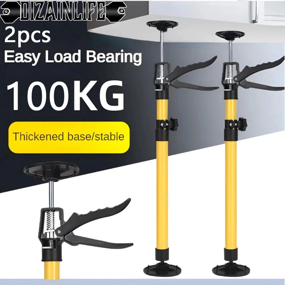 2Pcs-Labor-Saving-Telescopic-Steel-Support-Rod-Cabinet-Jack-Drywall ...