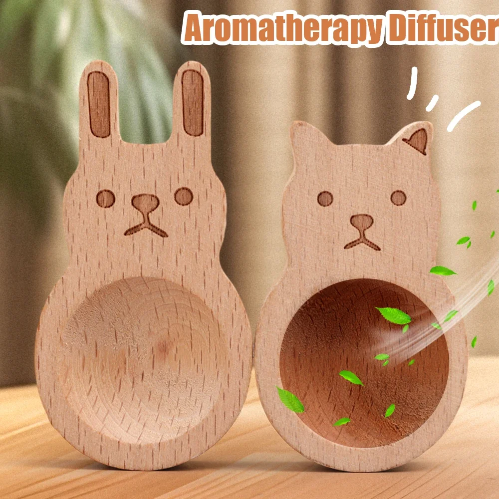 Wooden Aromatherapy Diffuser Car Interior Deodorization Beech Wood ...