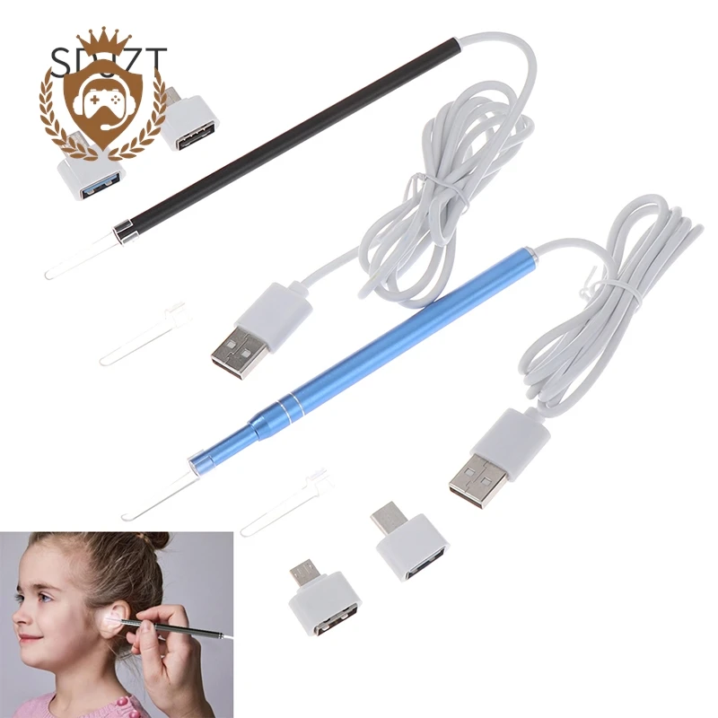 1Set Smart Visual Ear Stick Cleaner Endoscope Earpick Camera Otoscope ...