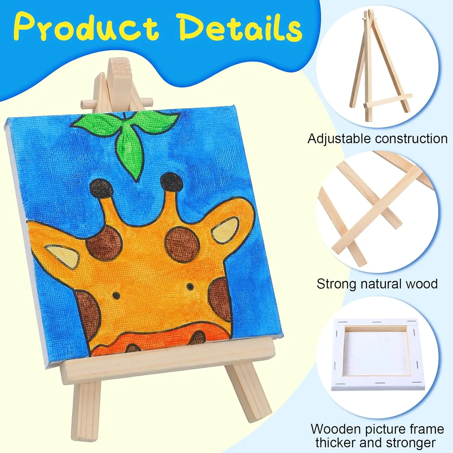 2-Pack-Mini-Paint-By-Numbers-Set-with-Easel-for-Kids-Children-Beginner ...
