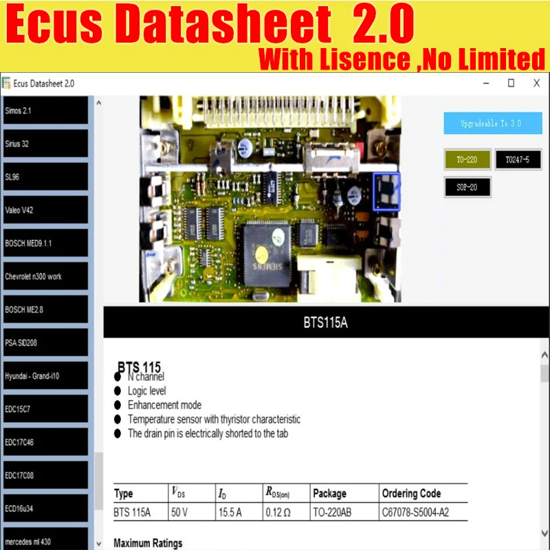 Software-de-reparaci-n-ECU-hoja-de-datos-Ecus-2-0-diagrama-PCB-con ...