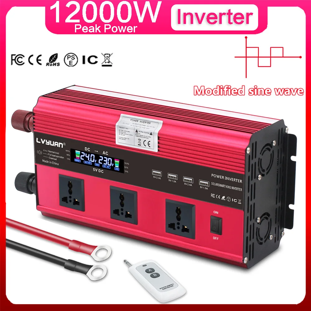 12000W-Power-Inverter-DC-12V-24V-TO-AC-110V-220V-Modified-Sine-Wave ...