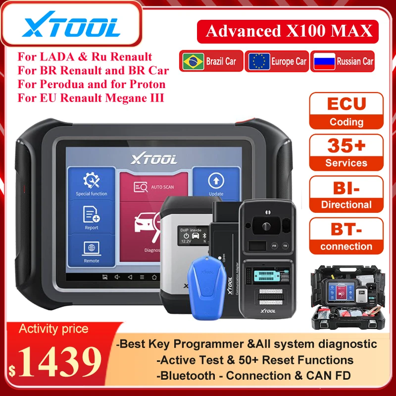 Xtool X100max Advanced Key Programming Tools X100 Pad Immo&key ...