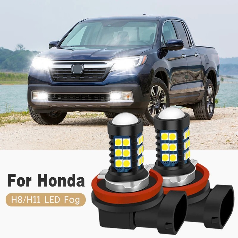 2Pcs-LED-Lamp-Car-Front-Fog-Light-12V-For-Honda-Ridgeline-2006-2007 ...