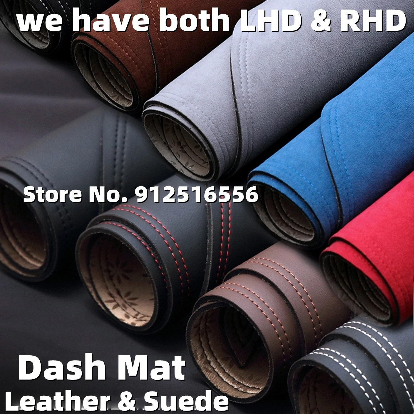 Car-Accessories-Leather-Dashmat-Dash-Mat-Pad-Dashboard-Cover-Carpet ...