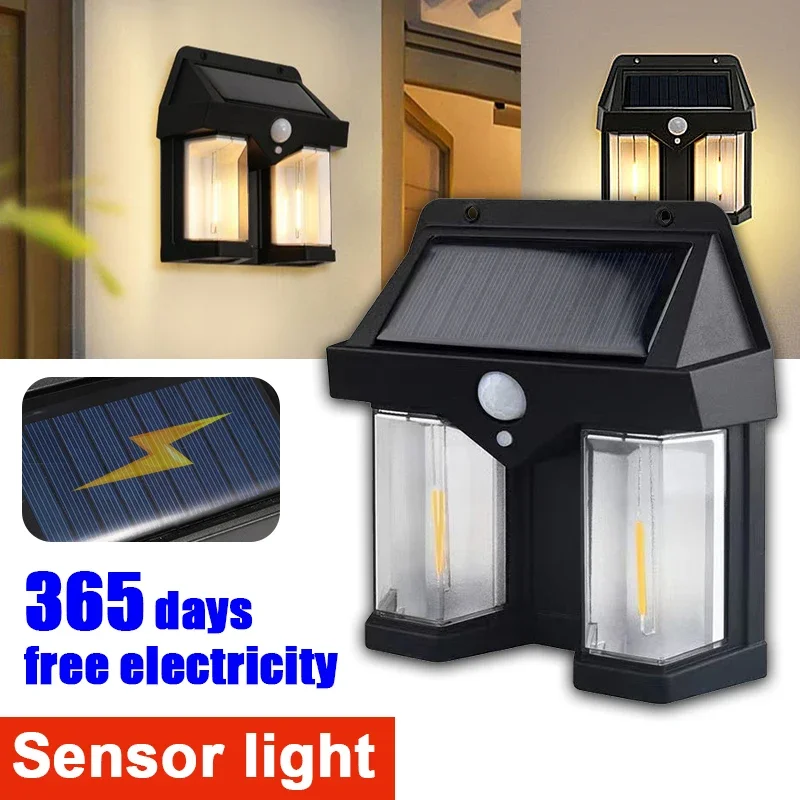 Super-Bright-Solar-Tungsten-Wall-Lamp-Sensor-Light-Sunlight-Waterproof ...
