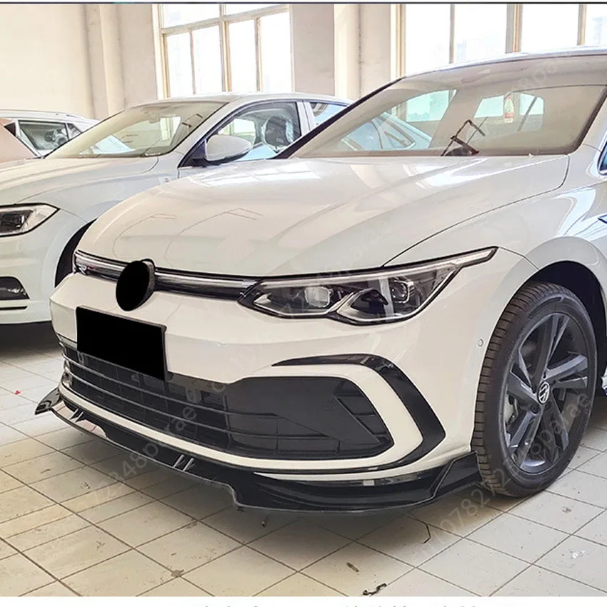 For VW Golf 8 MK8 Life GTI GTD GTE R-Line Pro 2021-2023 Black Car Front ...