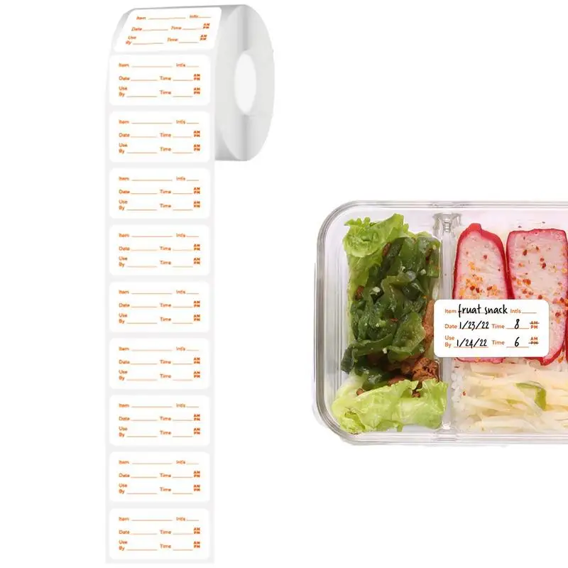 Dissolvable Food Labels 1*2inch Food Date Labels Stickers Kitchen ...