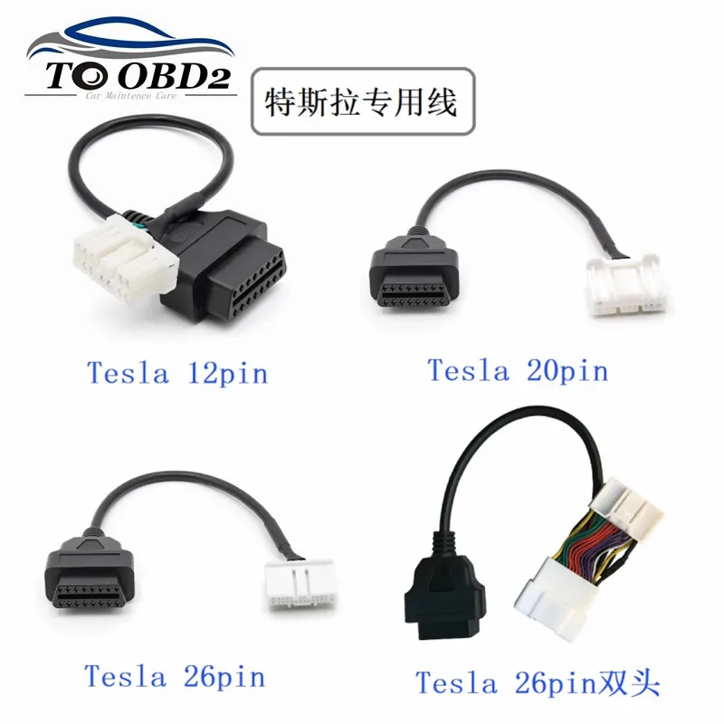 NEW-OBD2-Cable-For-Tesla-Model-3-OBD-Diagnostic-Car-Tools-12-20-26Pin ...