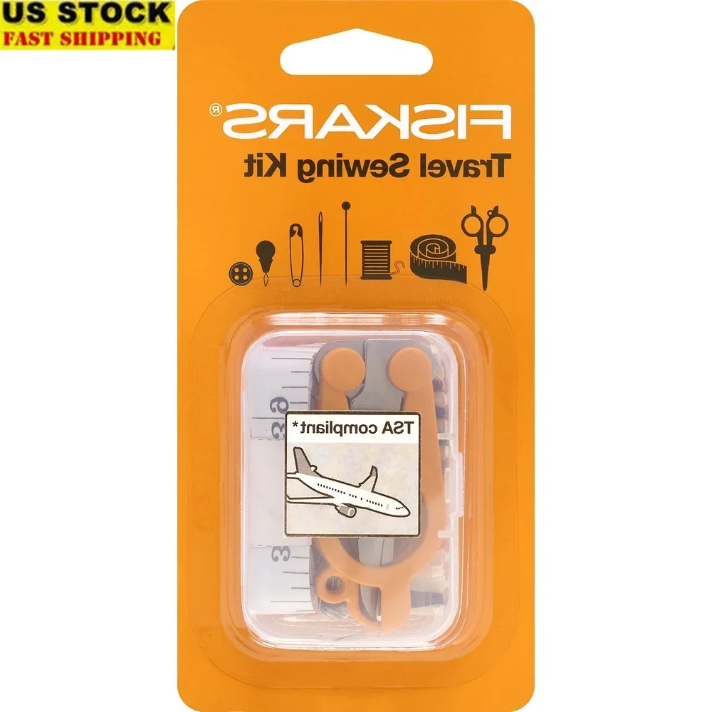 Travel Sewing Kit 27 Pieces TSA Compliant Folding Scissors Colored ...