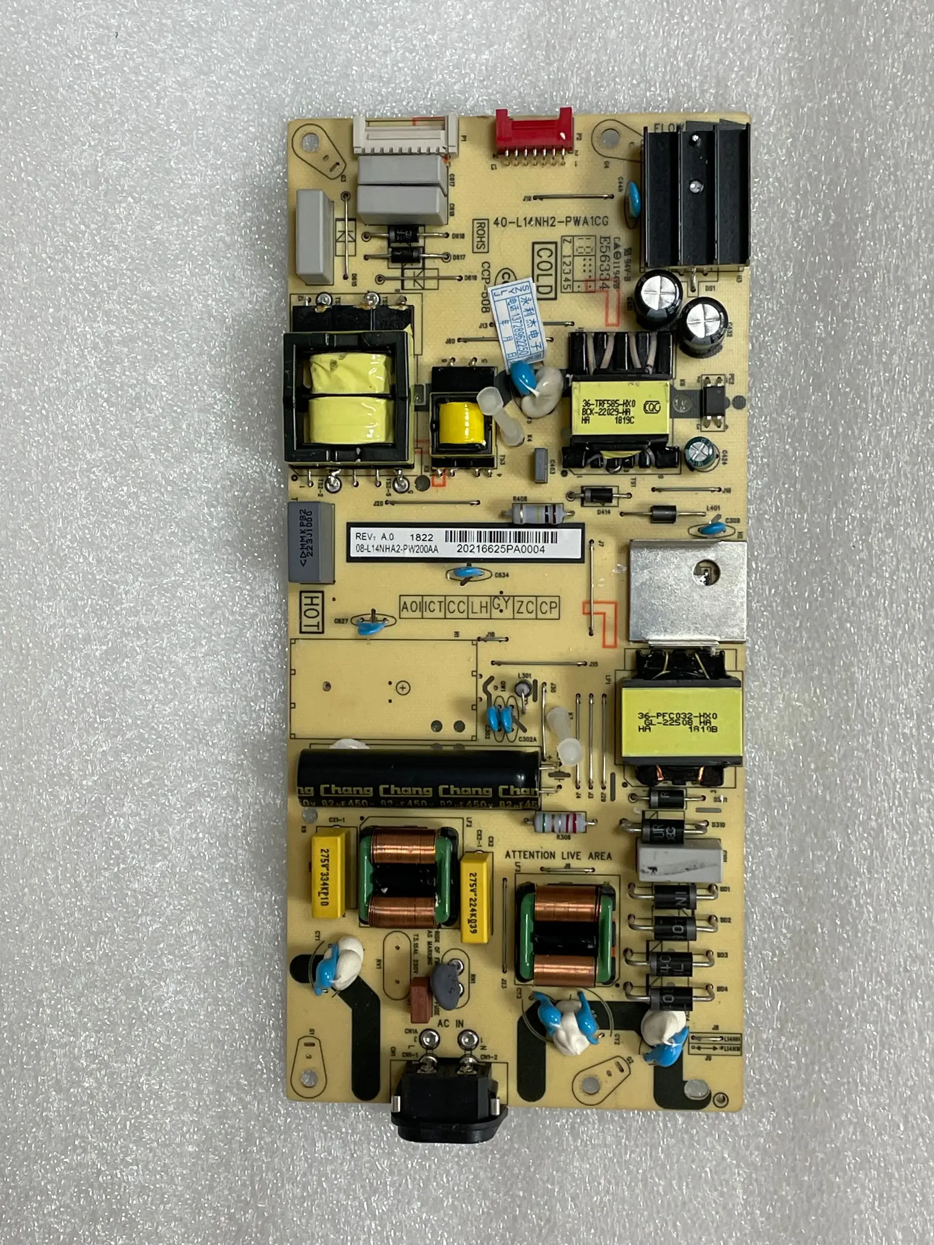 Original 55P6 power board 40-L14NH2-PWA1CG 08-L14NHA2-PW200AA