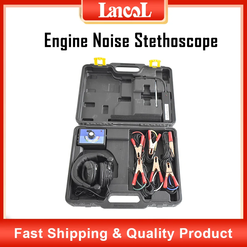 6 Engine Noise Scope Tool Channel Sensor Electronic Stethoscope Kit ...